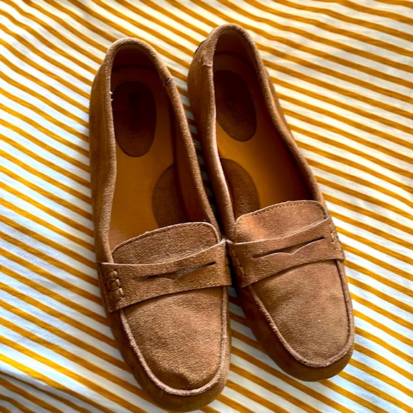 Merona | Shoes | Merona Brown Suede Moccasin Style Penny Loafer | Poshmark
